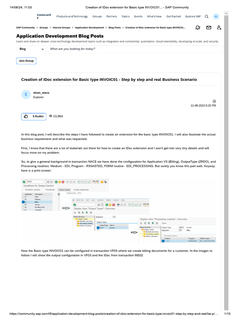 Creation of IDoc Extension For Basic Type INVOIC01 | PDF | Eclipse (Software) | Electronic Data ...