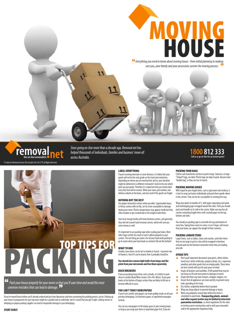 A Guide To Moving House | PDF | Infants | Truck