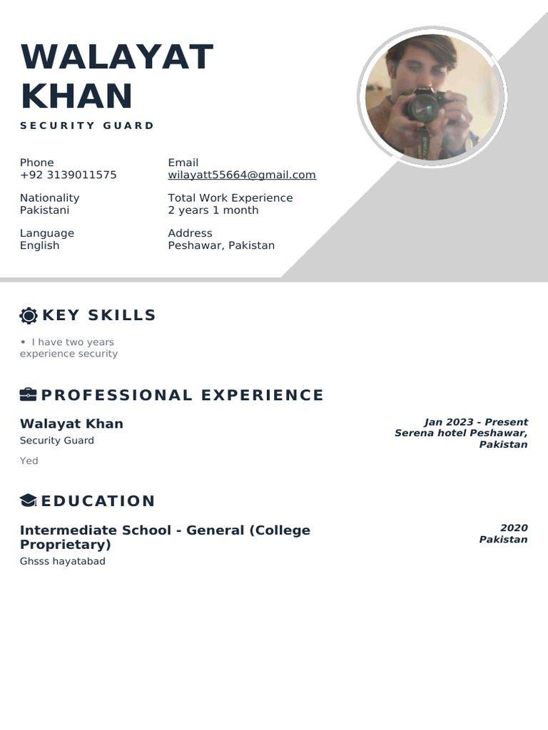 Walayat Khan Naukrigulf CV 23jun2025 | PDF