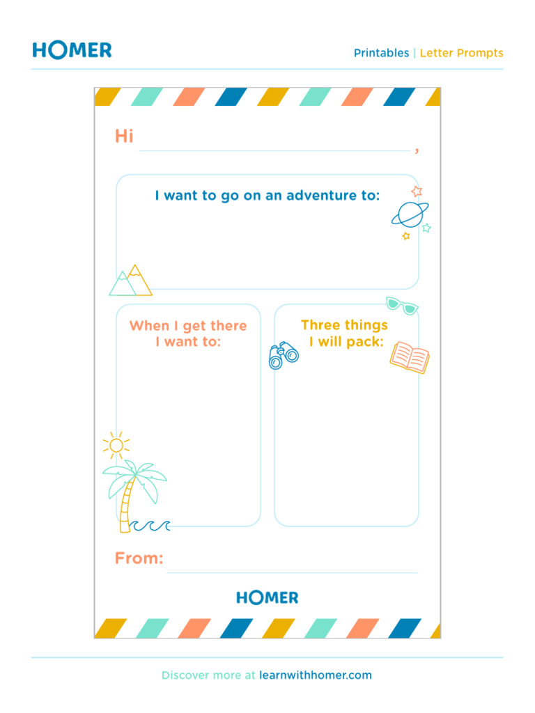 Homer Printables Letter Pack Original | PDF