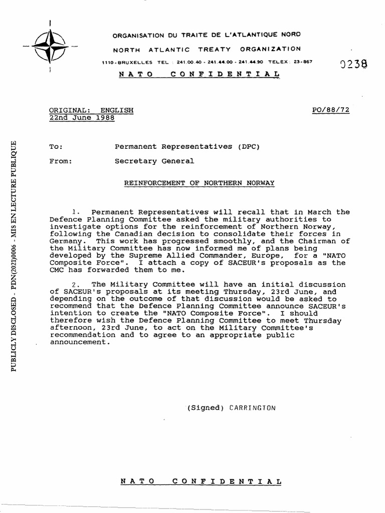 NATO Composite Force for Northern Norway | PDF | Battalion | Nato