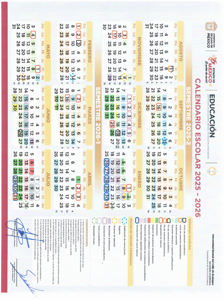 Calendario Escolar 2025-2026 | PDF