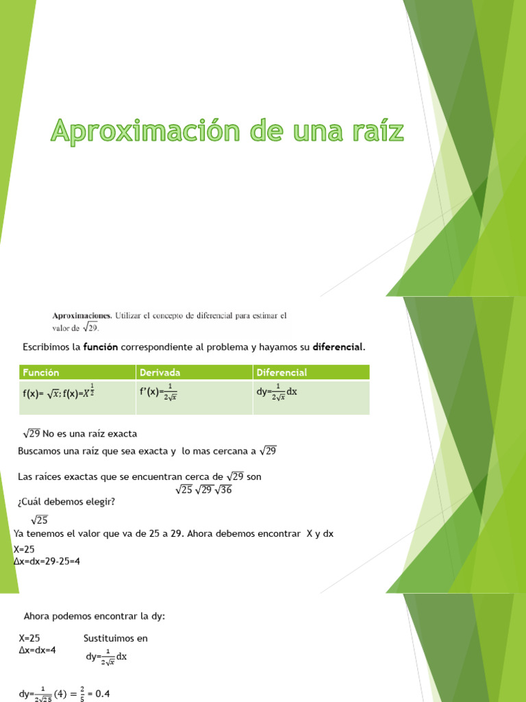 Aproximación de Una Raíz, Calculo Integral | PDF