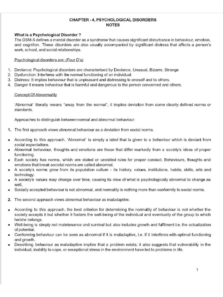 CH 4 Notes Class Xii Psychology | PDF