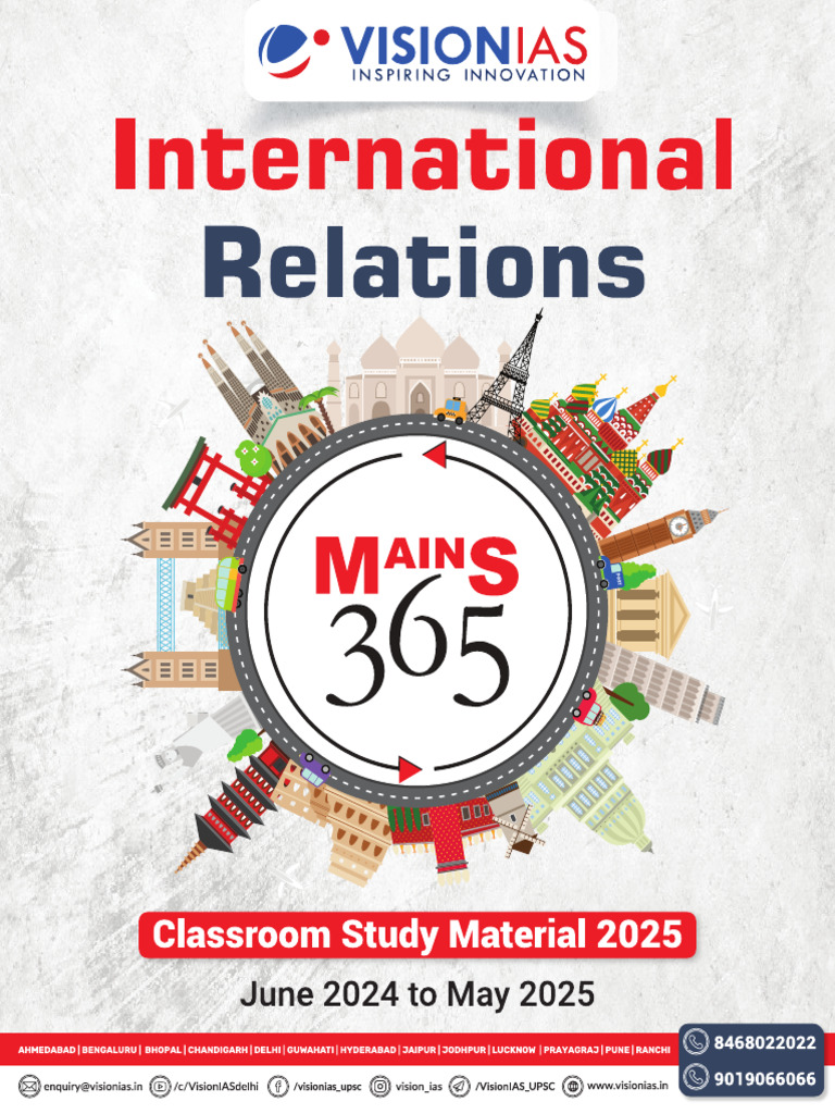 VisionIAS Mains 365 July 2025 International Relations | PDF ...