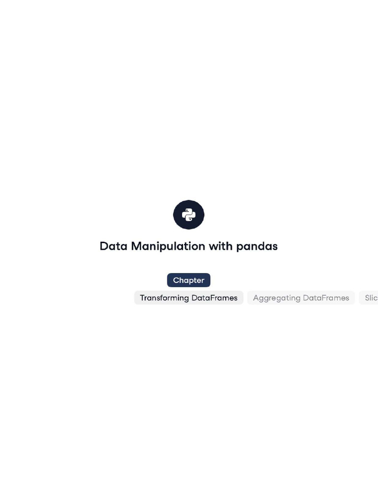Data Manipulation With Pandas | PDF