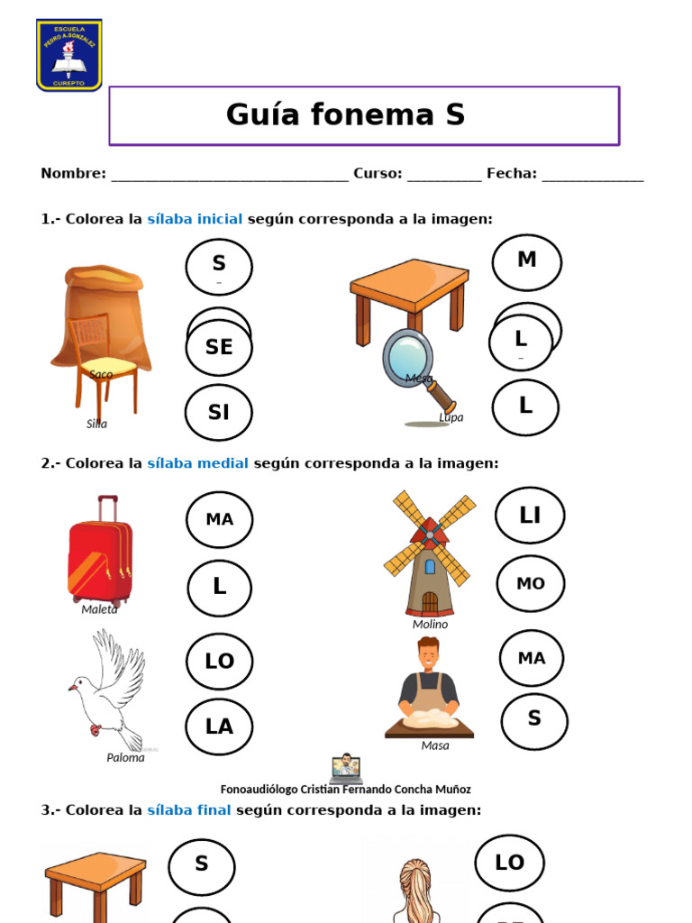 Guía Práctica del Fonema S | PDF | Lingüística