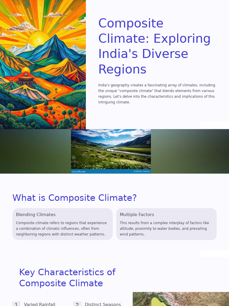 Composite Climate Exploring Indias Diverse Regions | PDF | Agriculture ...