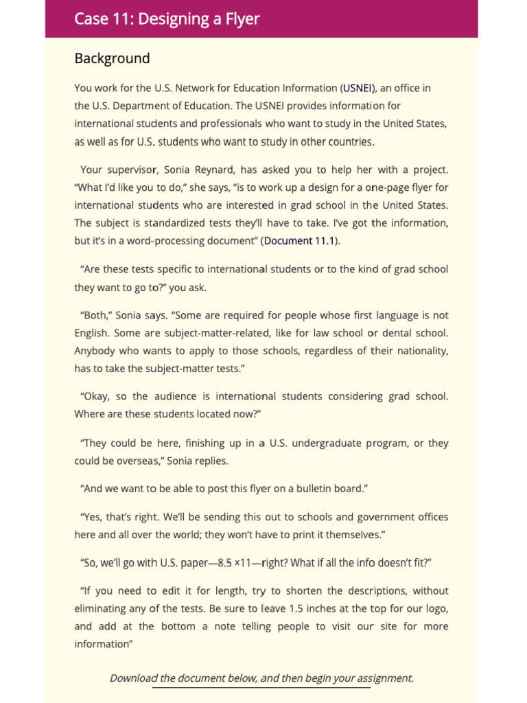 TechWriting Case Study Chap 11 | PDF