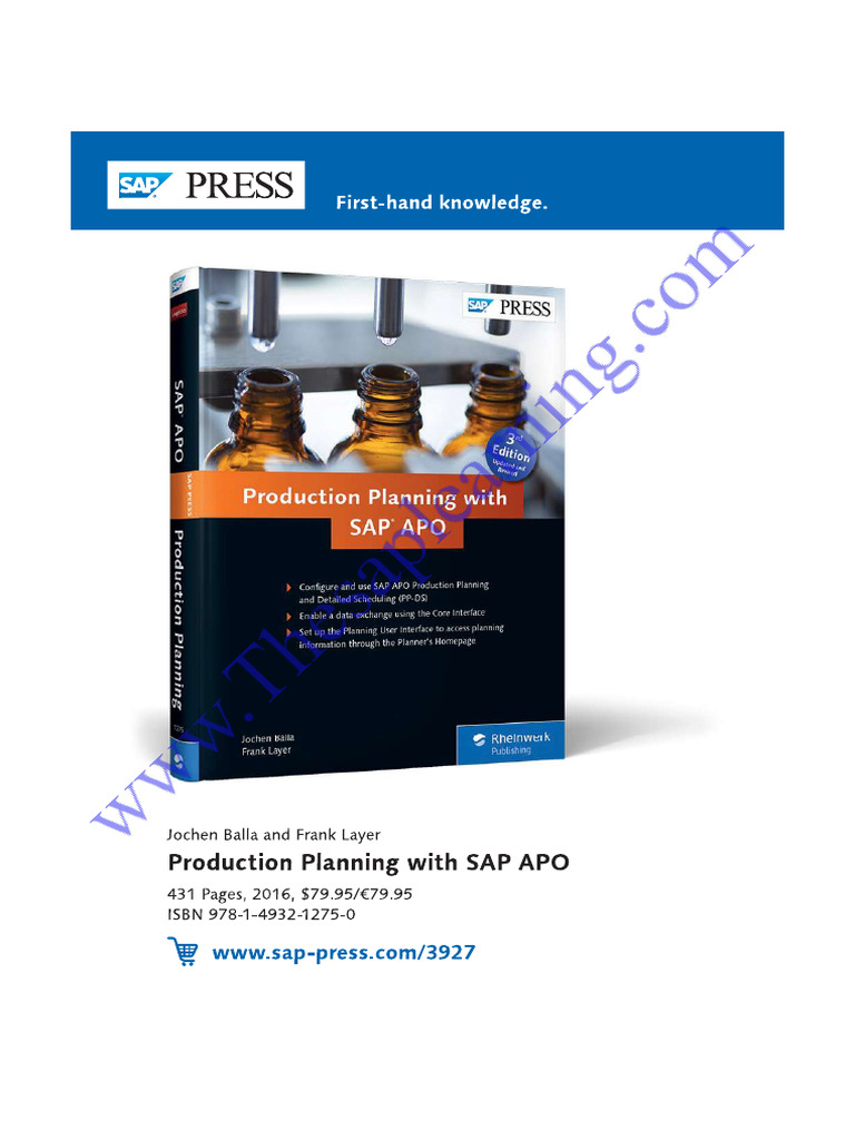 Production Planning With SAP APO | PDF