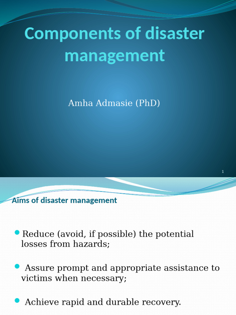 Key Components of Disaster Management | PDF | Emergency Management ...