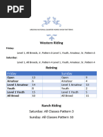 NRHA Patterns 2022 | PDF | Equestrianism | Horses