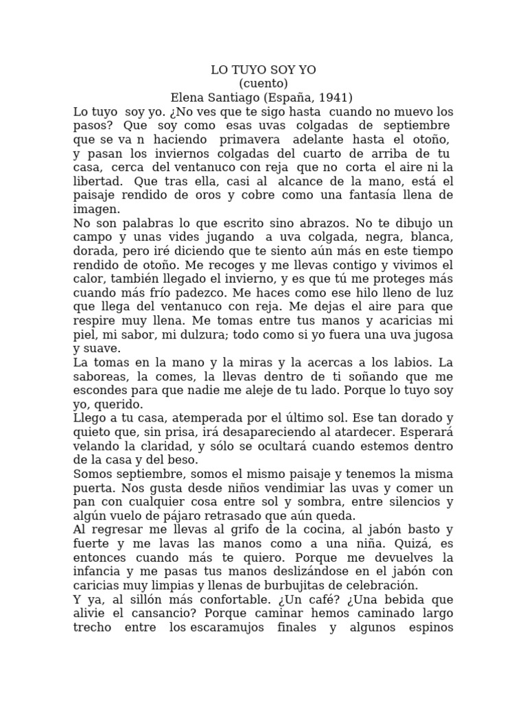 Lo Tuyo Soy Yo | PDF
