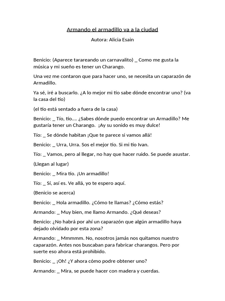 Armando El Armadillo | PDF