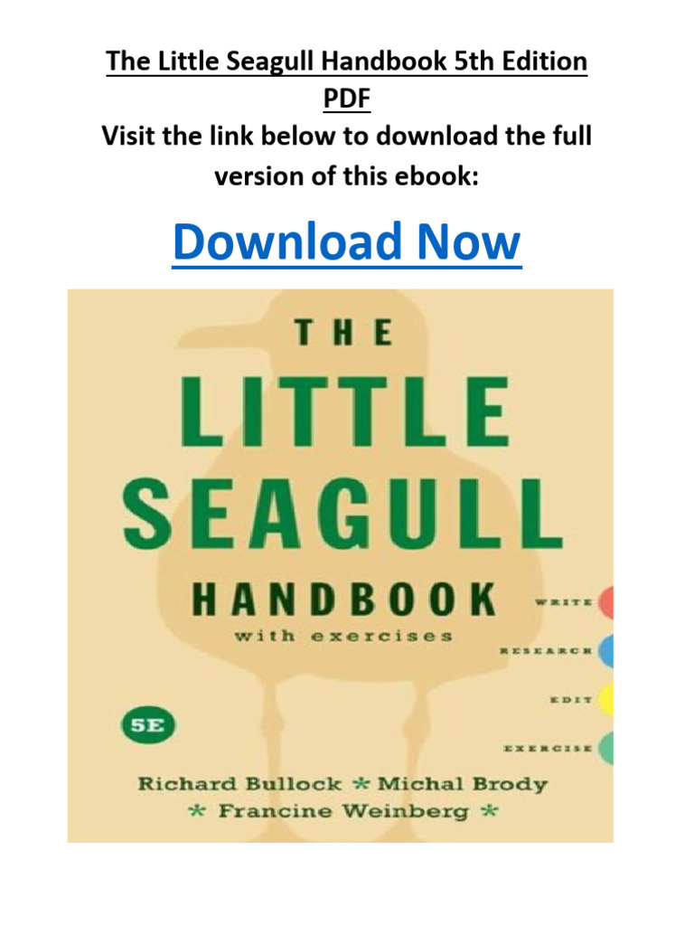The Little Seagull Handbook 5th Edition PDF | PDF | Human Communication