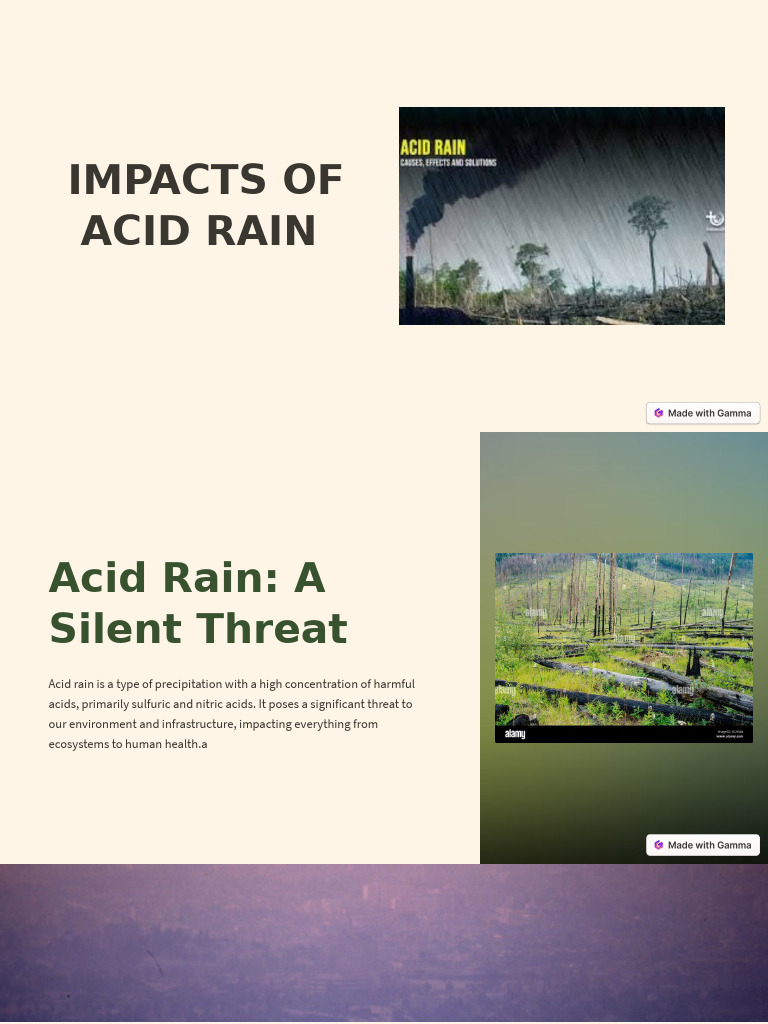 Impacts of Acid Rain | PDF | Air Pollution | N Ox