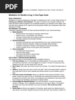 10 Minute Gratitude Meditation Script | PDF