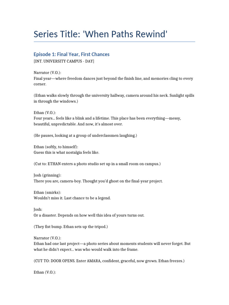 When Paths Rewind Episode 1 | PDF