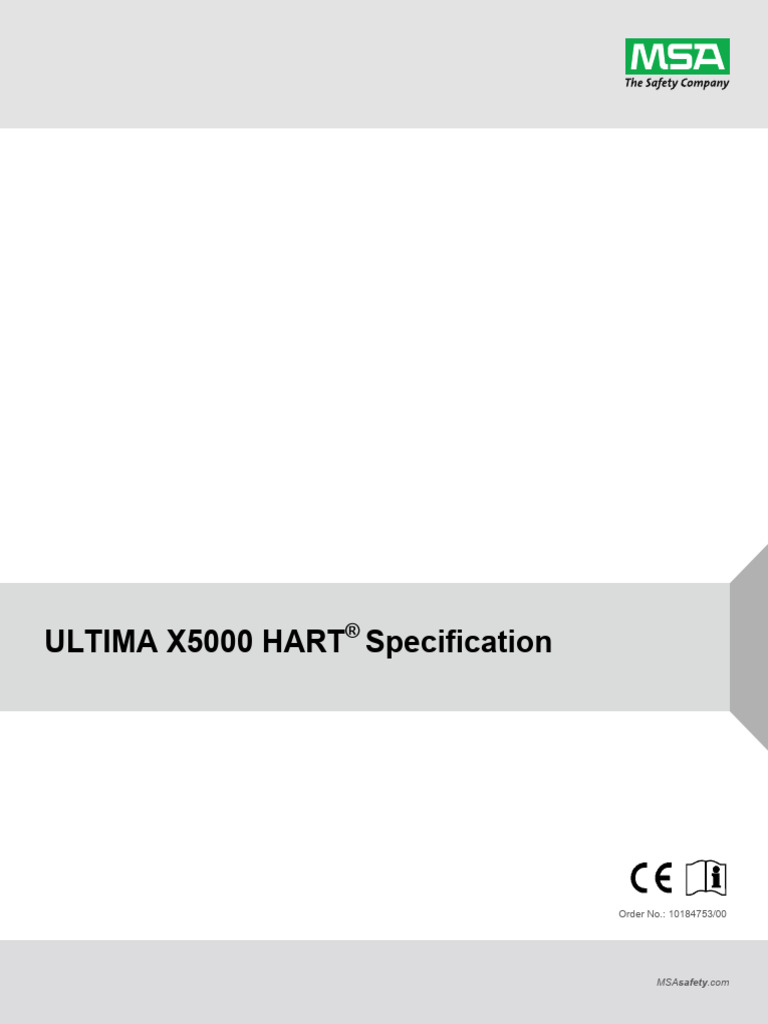 ULTIMA X5000 HART® Device Specs | PDF | Computer Data Storage ...