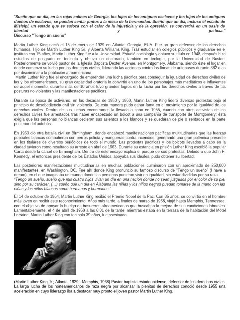 Martin Luther King | PDF | Martin Luther King hijo.