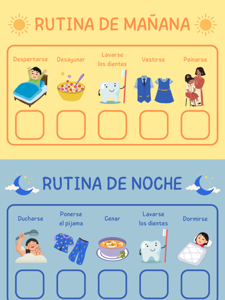 Rutinas Mañana y Noche | PDF