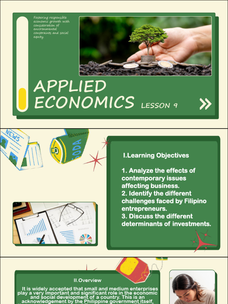 Applied Economics Lesson 9 | PDF | Taxes | Interest