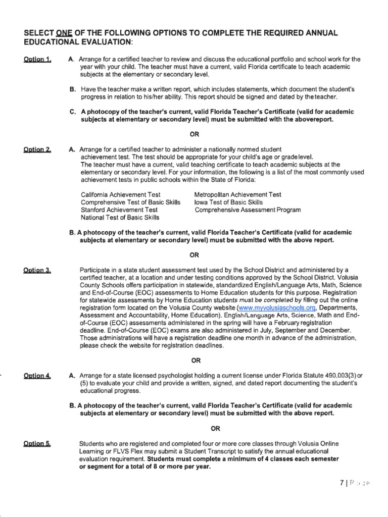 Evaluation Options | PDF | Teachers | Educational Assessment