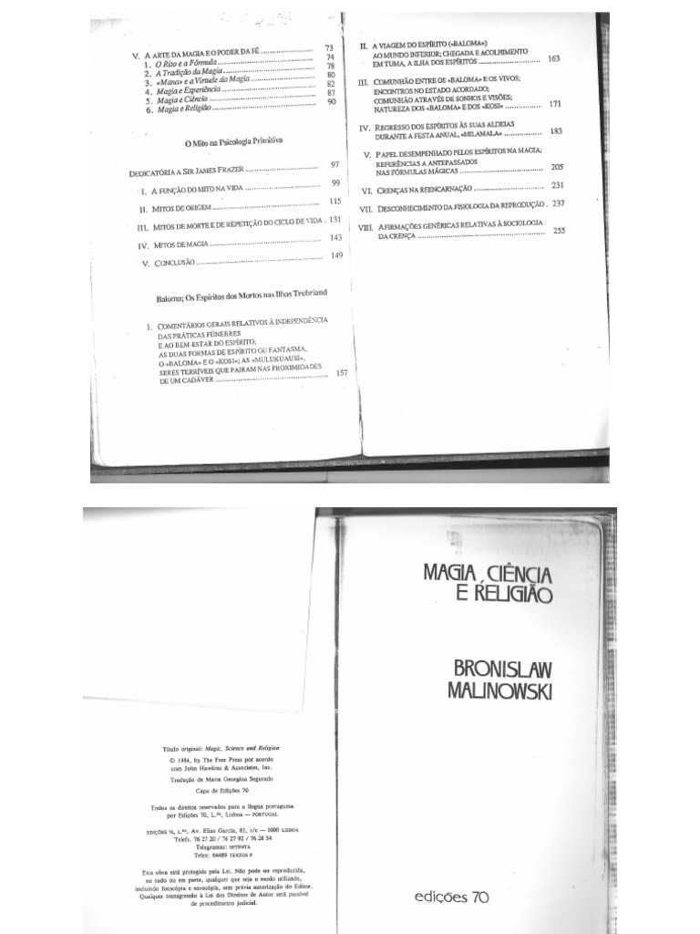 B.malinowski Baloma Os Espiritos Dos Mortos Nas Ilhas Trobriand | PDF