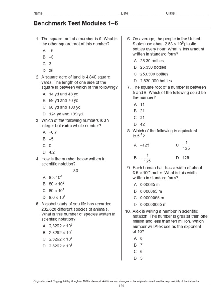 Hexco Academic Benchmark Test 1-6 | PDF | Chess | Chess Theory