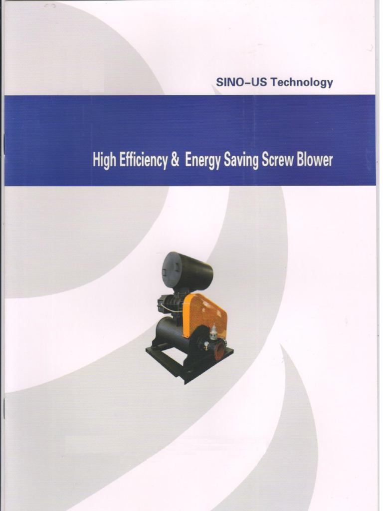 Screw Rotary Blower Catalogue | PDF