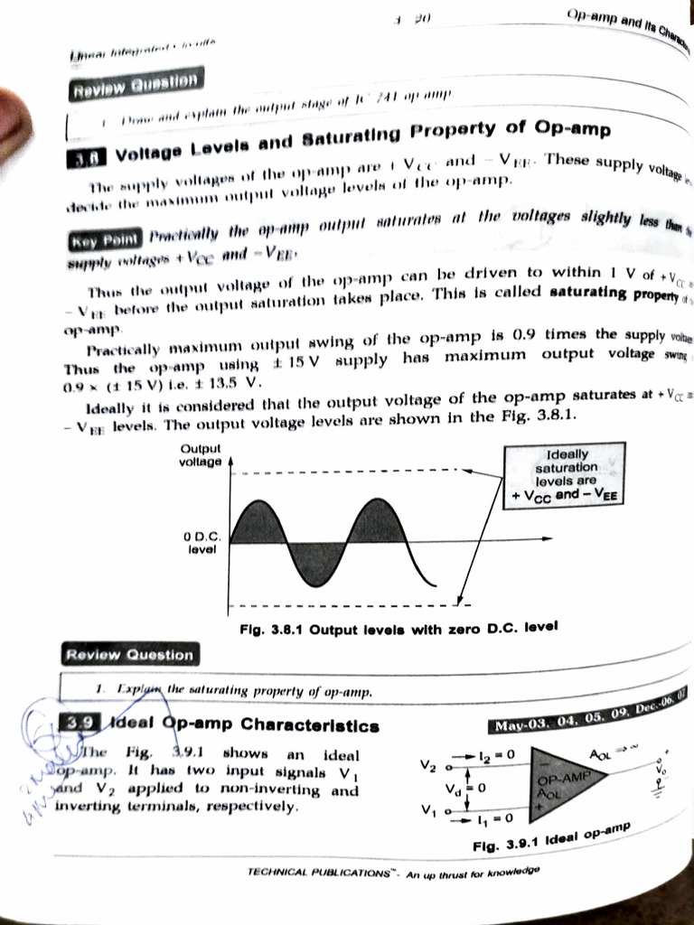 Op-Amp Ideal Characteristics | PDF | Operational Amplifier | Amplifier