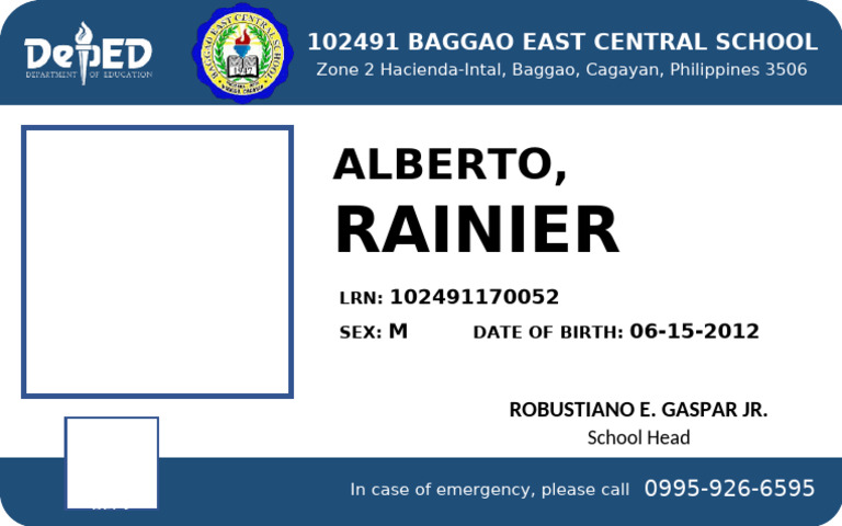 Learner ID for Rainier Alberto | PDF