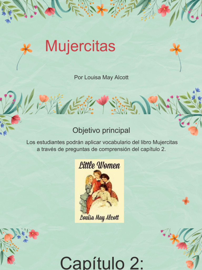 Comprensión del Capítulo 2 de Mujercitas | PDF | Pequeña mujer