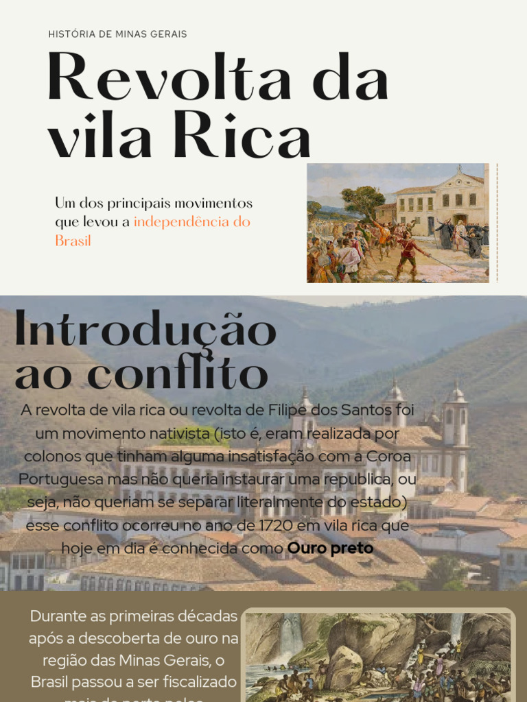 Revolta Da Vila Rica | PDF