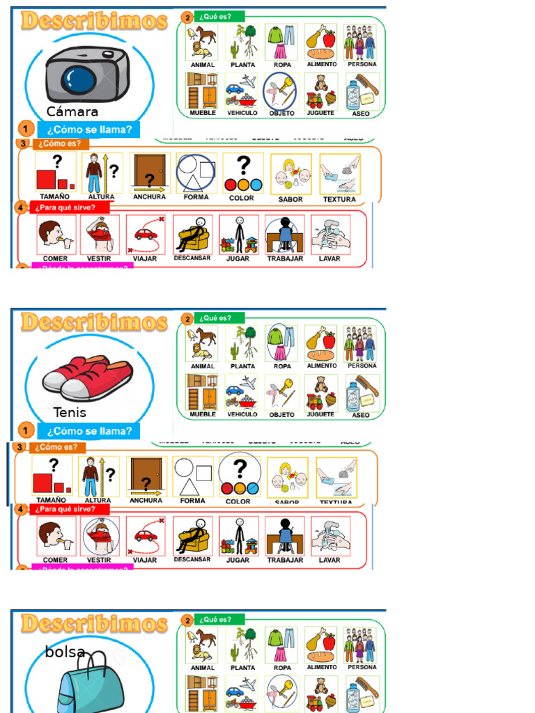 Descripcion de Objetos | PDF