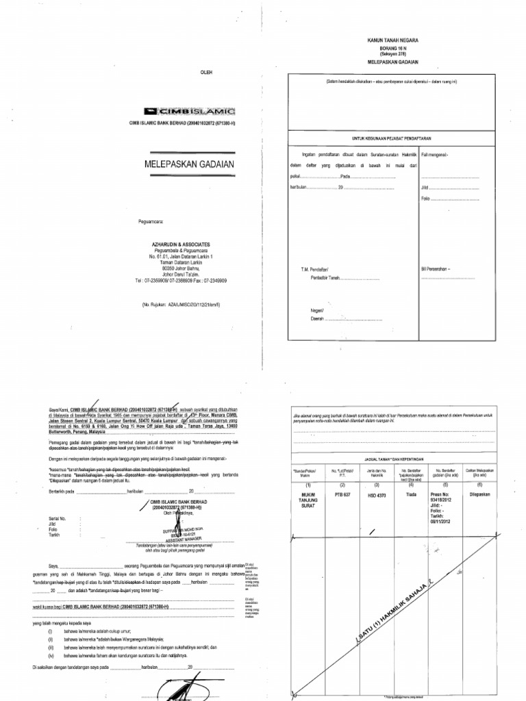 Sample Discharge of Charge CIMB | PDF