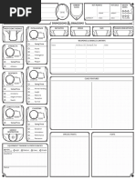 5.5e Sheet | PDF | D20 System | Fantasy Role Playing Games