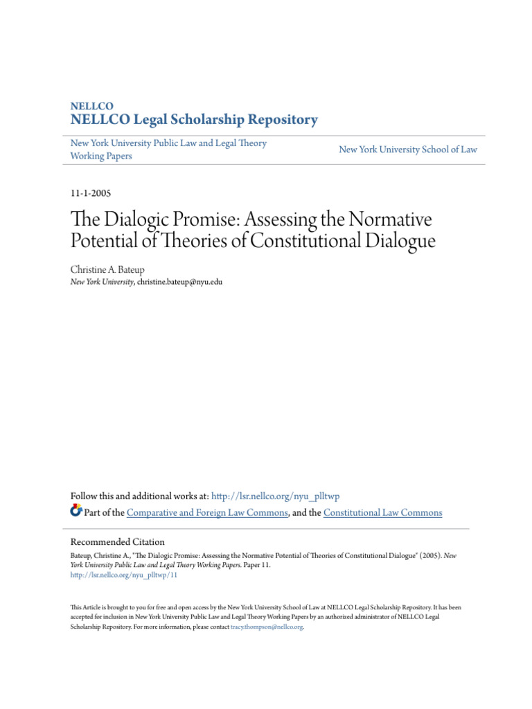 0 - The Dialogic Promise Assessing The Normative Potential of Theories ...