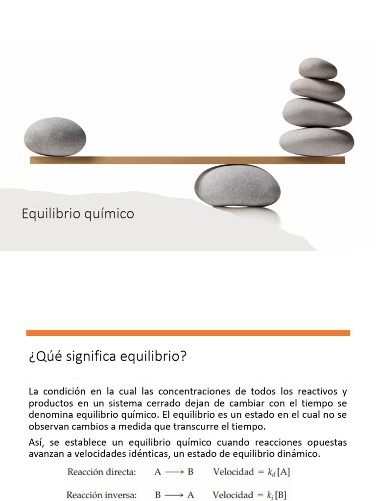 Conceptos Clave del Equilibrio Químico | PDF | Equilibrio químico ...