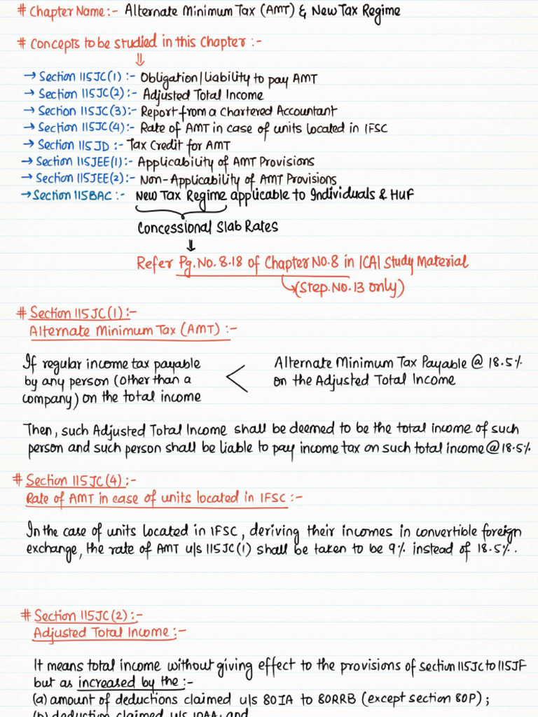 AMT Summary | PDF