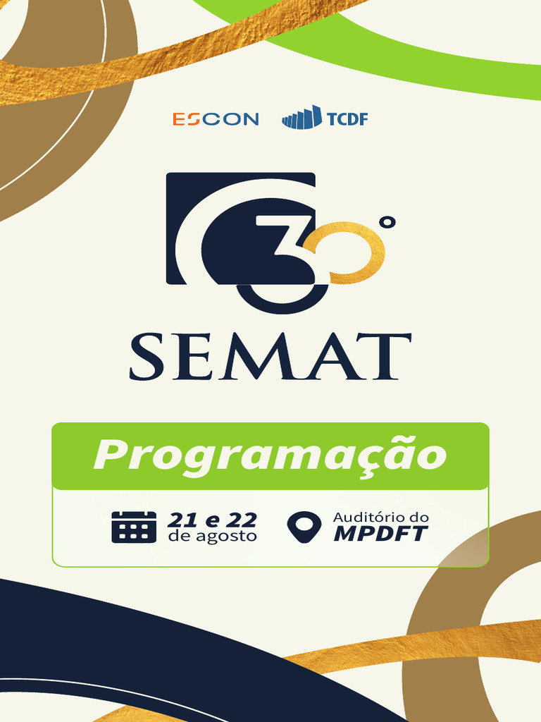 30º SEMAT - Programação-geral | PDF