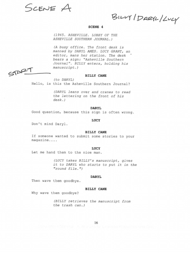 BS Callback Scenes | PDF