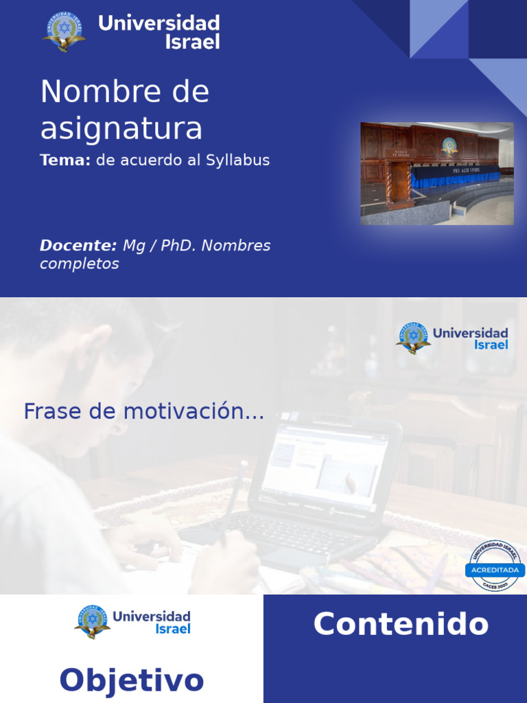 Plantilla UISRAEL 2020 Oficial | PDF | Comunicación humana