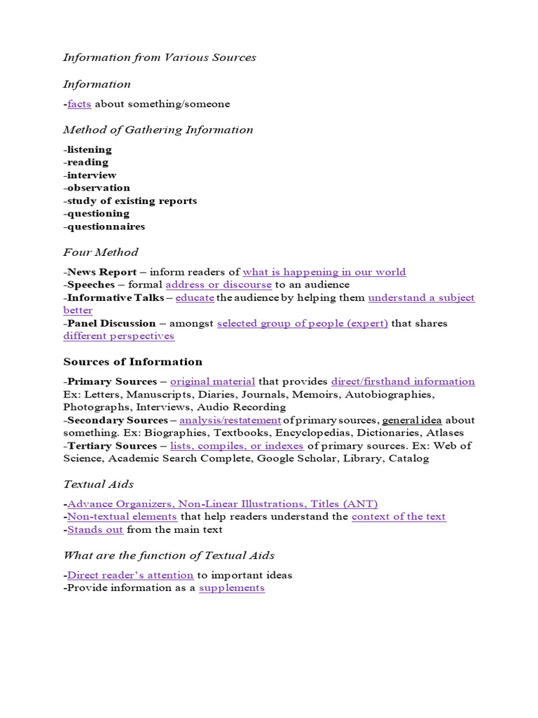 Information Gathering and Presentation Methods | PDF | Chart | Map
