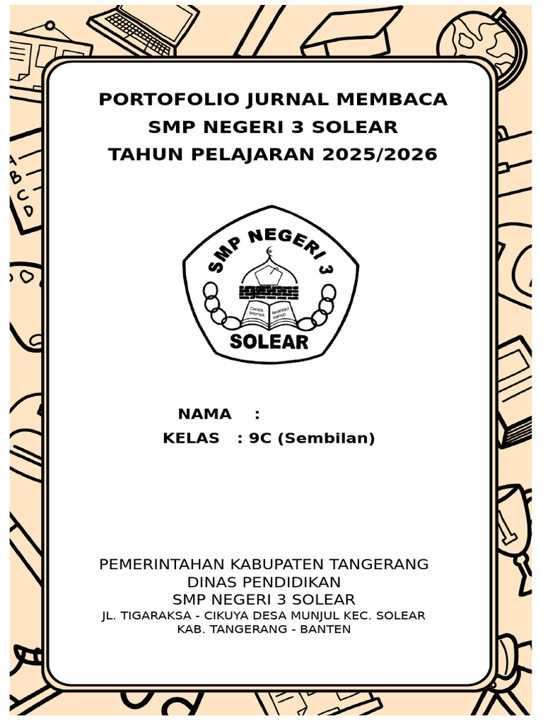 Cover Jurnal Membaca Edit | PDF