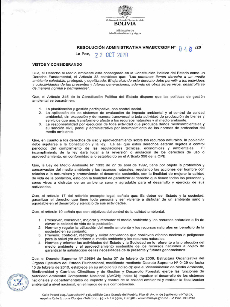 Ra Vmabccgdf 048 2020 Informe Cierre Auditado | PDF