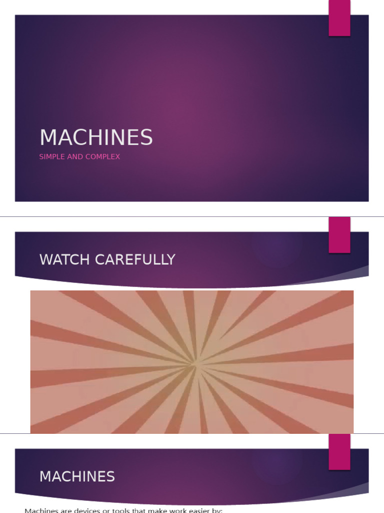 Simple vs Complex Machines Explained | PDF
