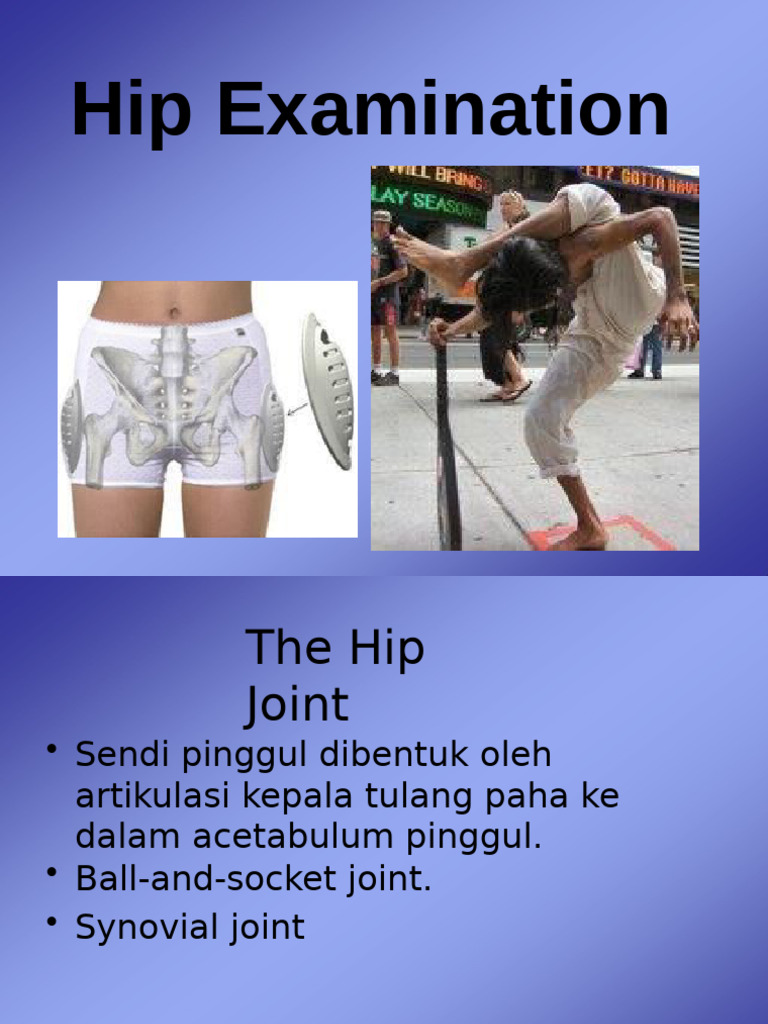 Pertemuan 8 Pemeriksaan Pada Sendi Hip | PDF | Hip | Pelvis