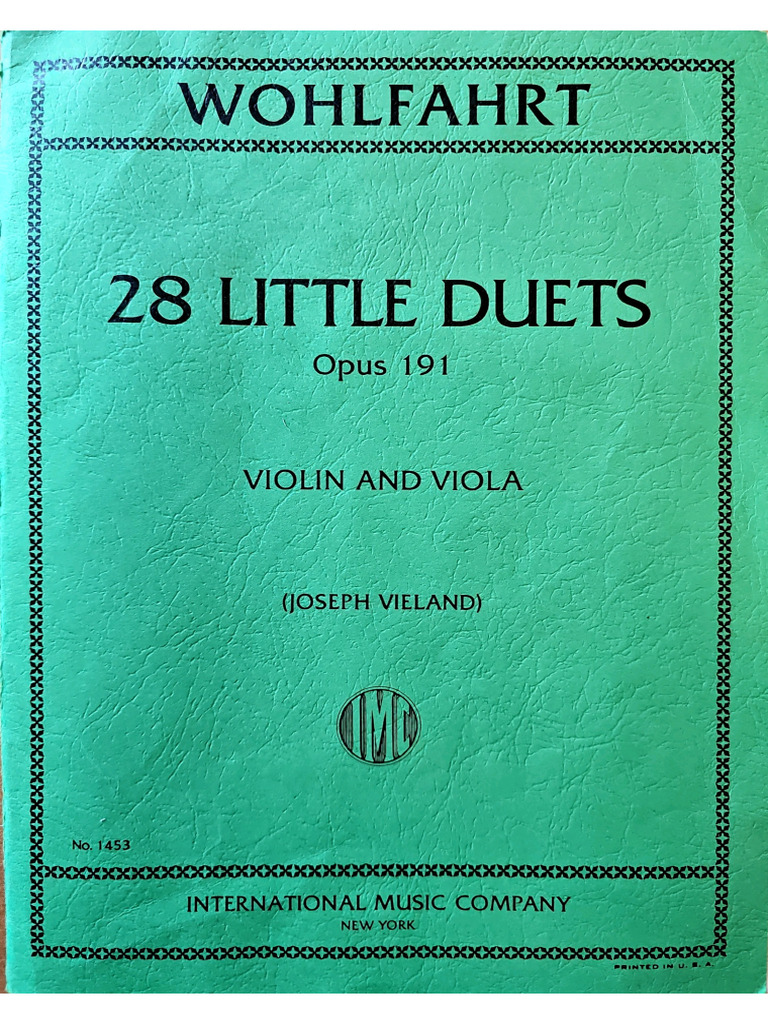 28 Little Easy Duets (Viola) | PDF