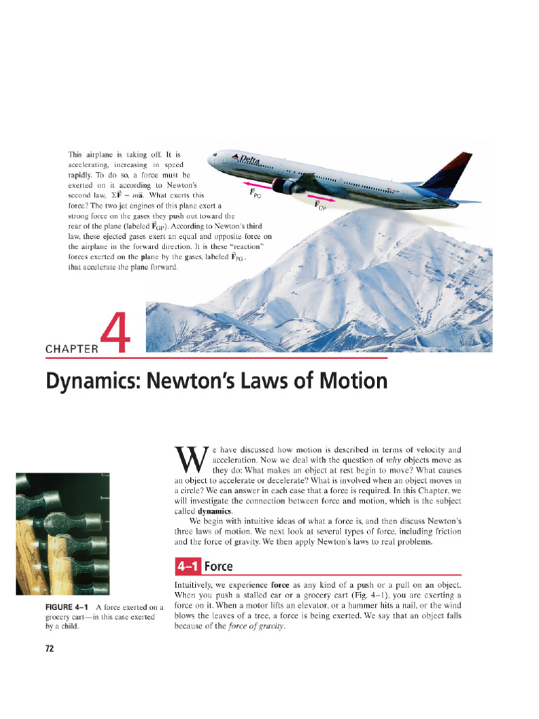 4 - Dynamics - Newton's Laws of Motion | PDF